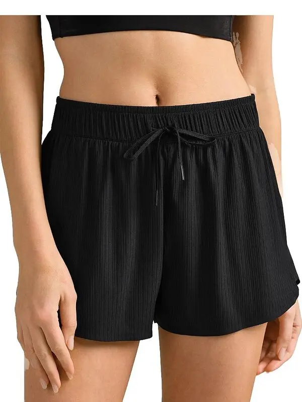 RHONE Lightspeed Drawstring Shorts - Pure Black