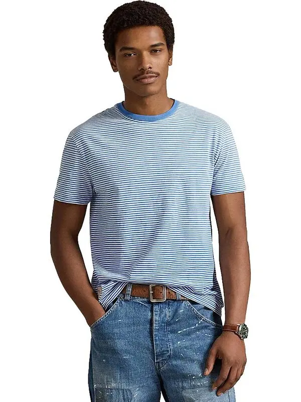 Polo Ralph Lauren Classic Fit Striped Jersey T-shirt - Blue Multi