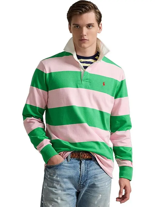 Polo Ralph Lauren The Iconic Rugby Shirt - Pink Multi