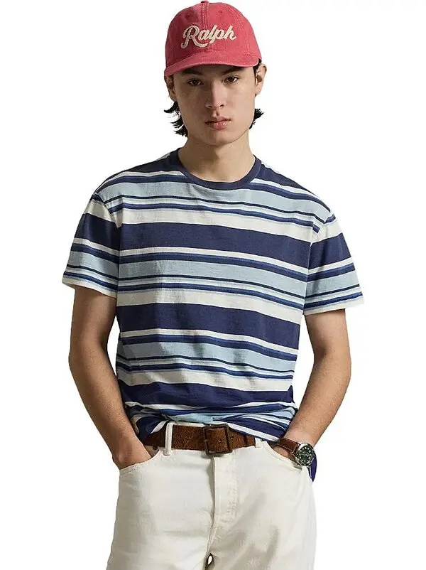 Polo Ralph Lauren Classic Fit Striped Jersey T-shirt - Blue
