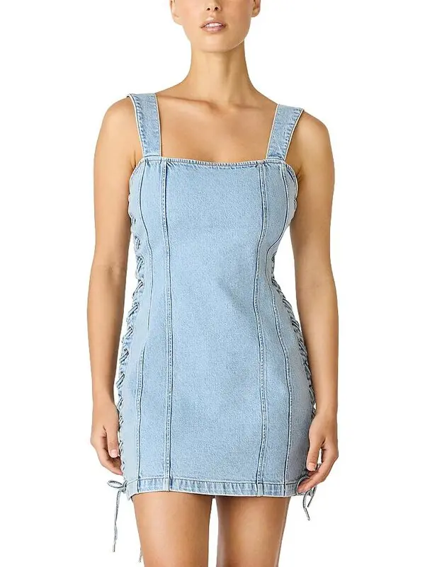Steve Madden Gianka Mini Dress - Hazey Blue