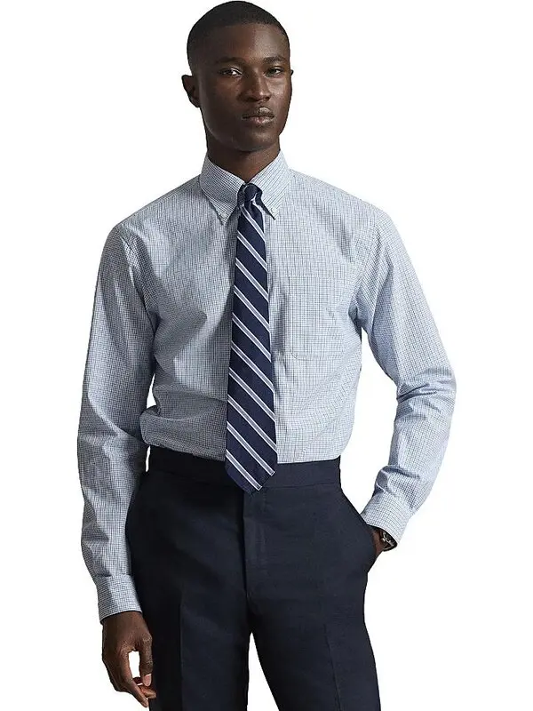 Polo Ralph Lauren Classic Fit Checked Poplin Shirt - Blue Multi