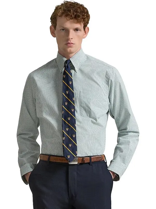 Polo Ralph Lauren Classic Fit Checked Poplin Shirt - Green/blue