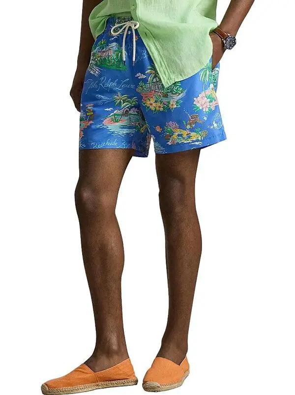 Polo Ralph Lauren Classic Traveler Swim Trunks - Blue Multi