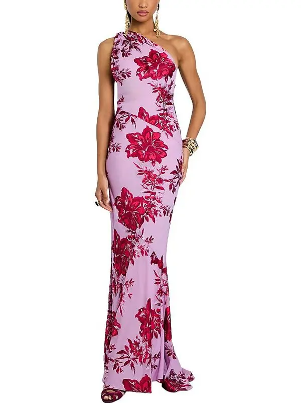 Retrofete Lorenna Dress - Lavender/geo Tile