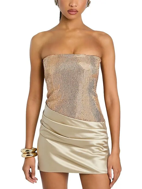 Retrofete Marieta Mini Dress - Latte