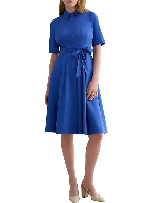 HOBBS LONDON Brigitta Shirt Dress - Midnight Navy