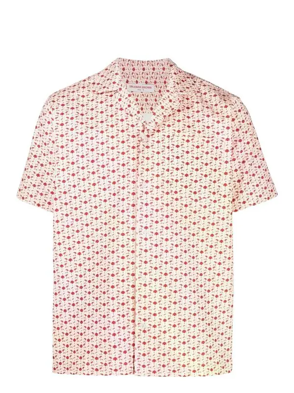 Orlebar Brown Marne Cord Bandana Corduroy Shirt - Neutrals