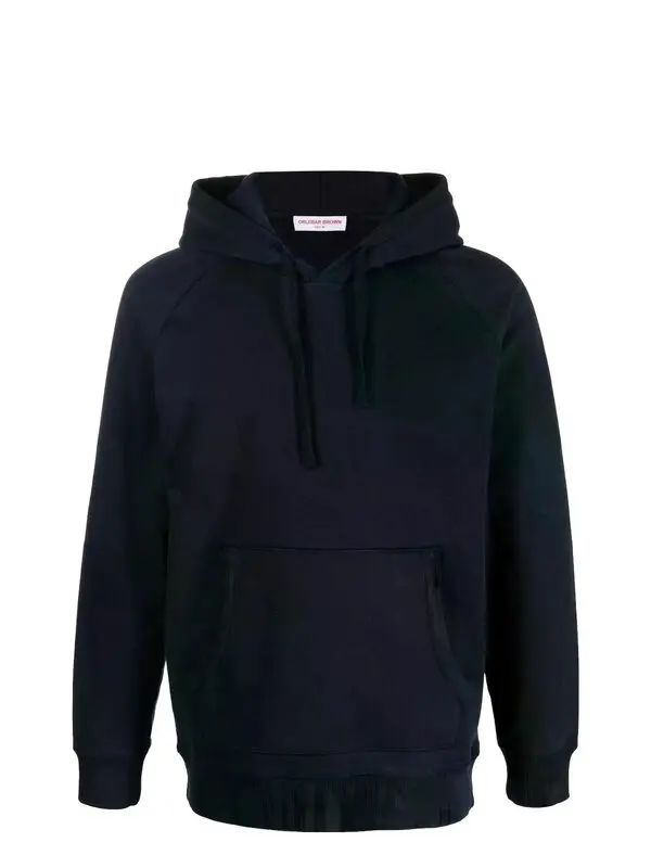 Orlebar Brown Cotton Drawstring Hoodie - Blue
