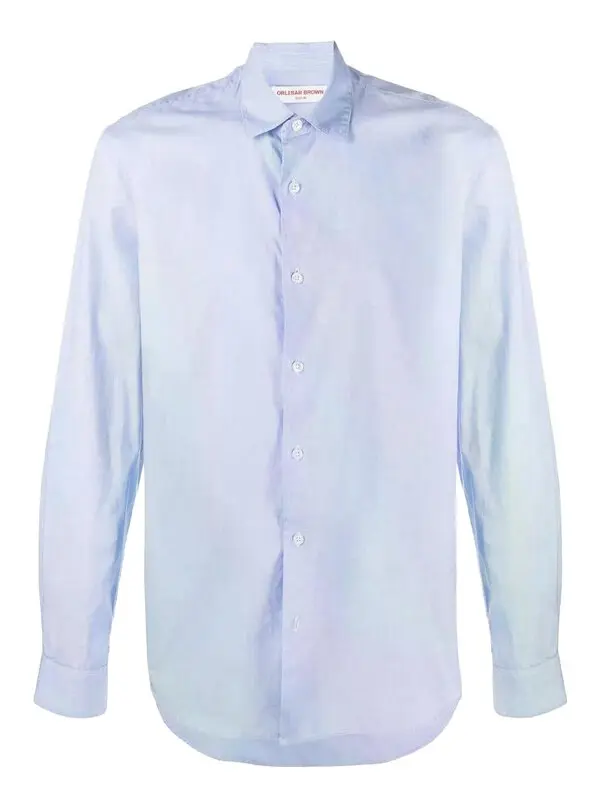 Orlebar Brown Button-up Long-sleeved Shirt - Blue