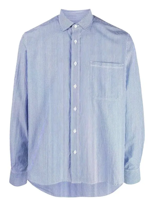 Orlebar Brown Grasmoor Long-sleeve Striped Shirt - Blue