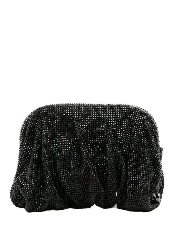 Benedetta Bruzziches Venus Rhinestoned Clutch Bag - Black