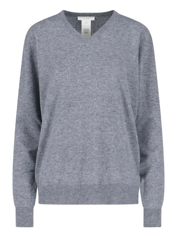THE ROW Nian Cashmere Sweater - Gray
