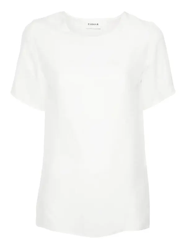 P.a.r.o.s.h Sofia Silk Blouse - White