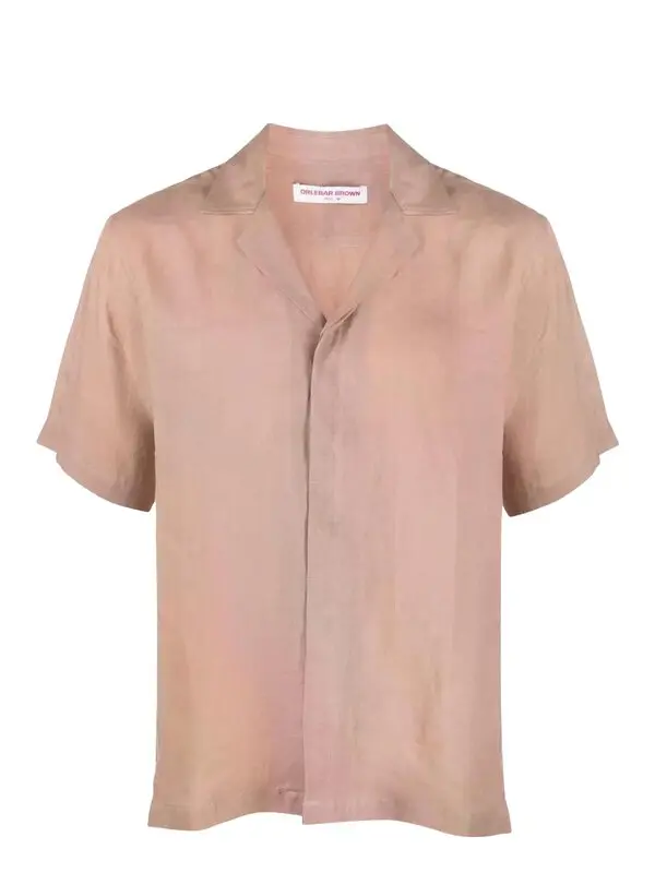 Orlebar Brown Maitan Linen Shirt - Pink