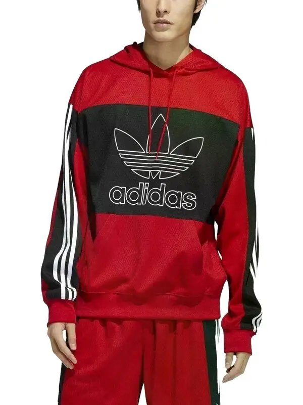 Adidas Logo Hoodie - Red