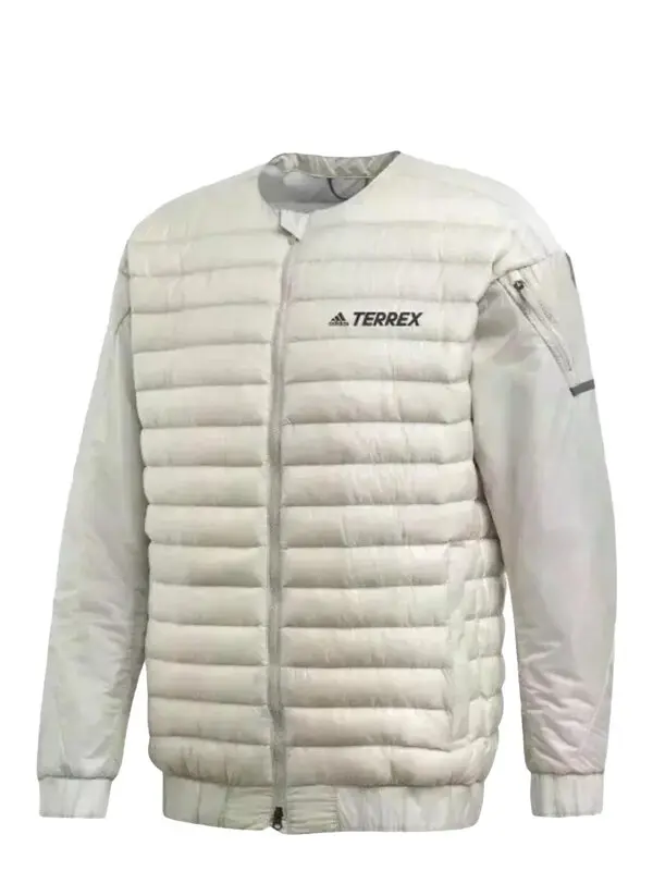 Adidas Zip-up Padded Jacket - Grey