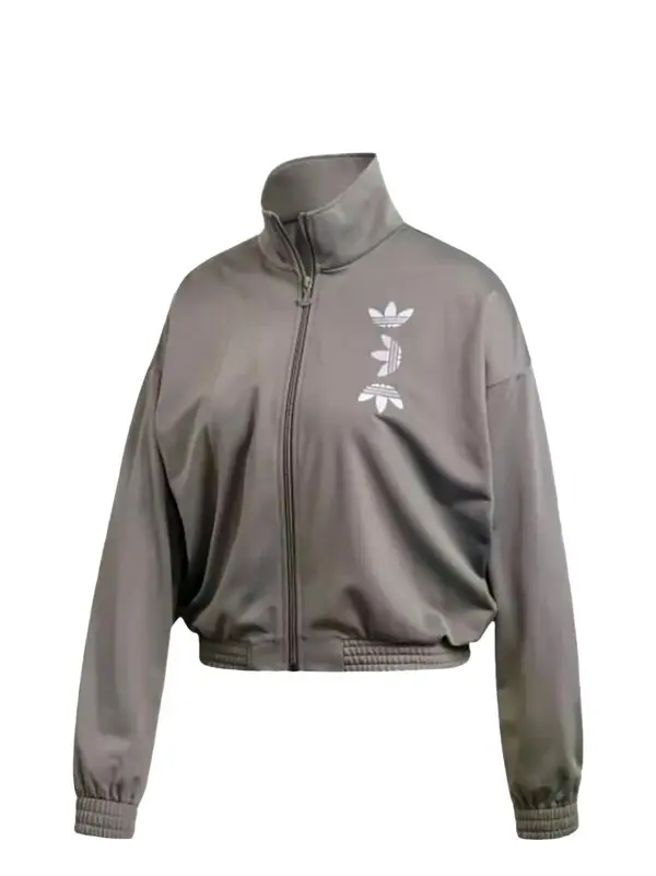 Adidas Logo-print Track Jacket - Grey