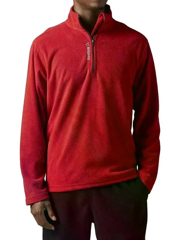 REEBOK Quarter-zip Sweatshirt - Red
