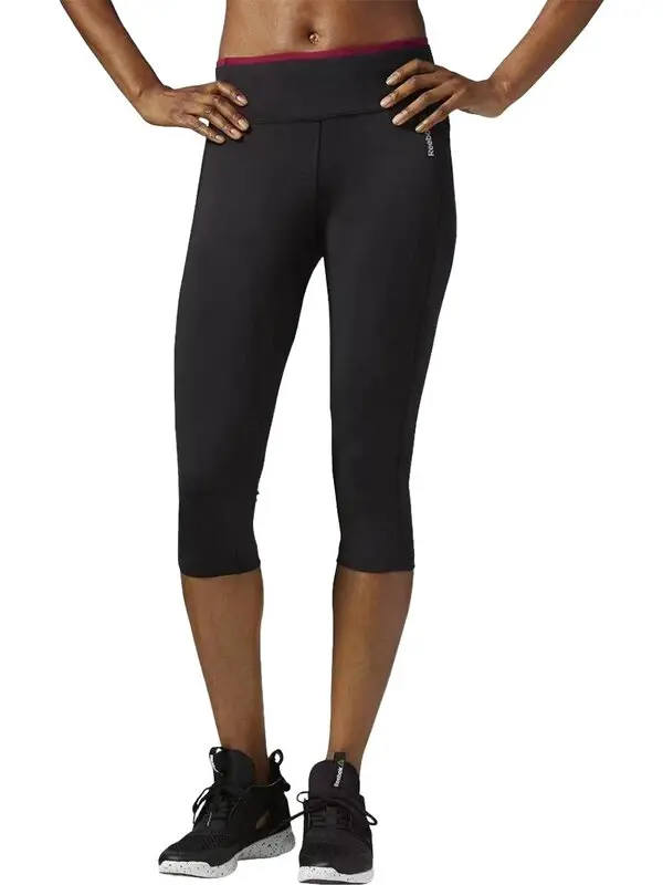 REEBOK Workout Capri Trousers - Black