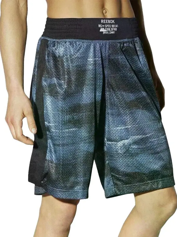 REEBOK Elastic-waistband Shorts - Blue