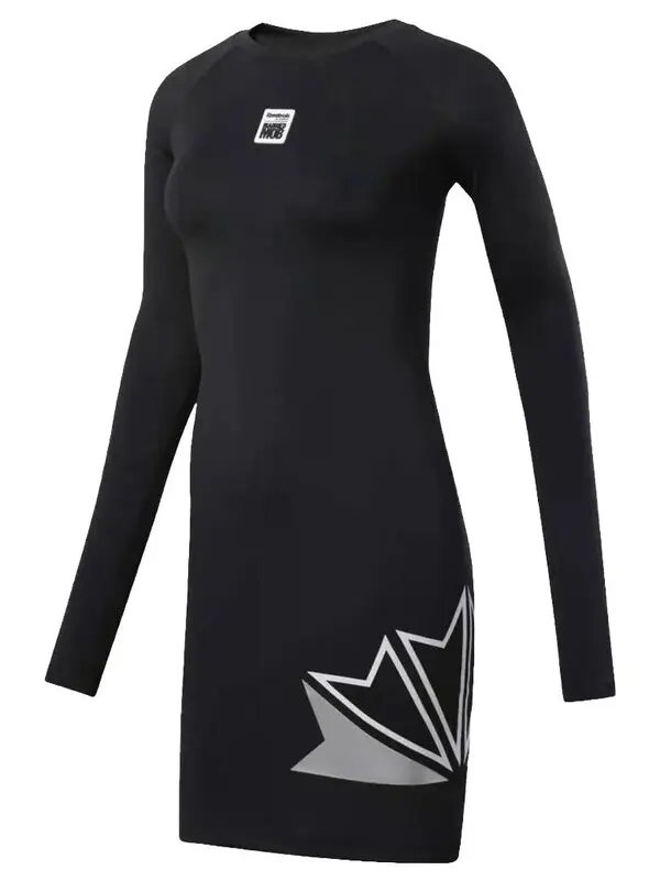 REEBOK Long-sleeve Mini Dress - Black