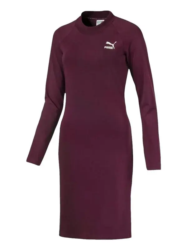 PUMA Classics Long-sleeved Mini Dress - Red