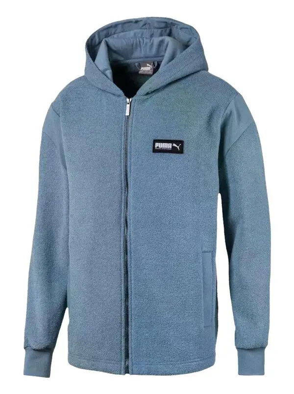 PUMA Hooded Zip T-shirt - Blue