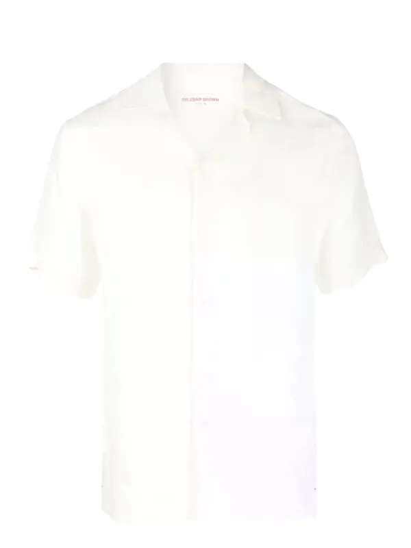 Orlebar Brown Hibbert Short-sleeve Linen Shirt - Neutrals