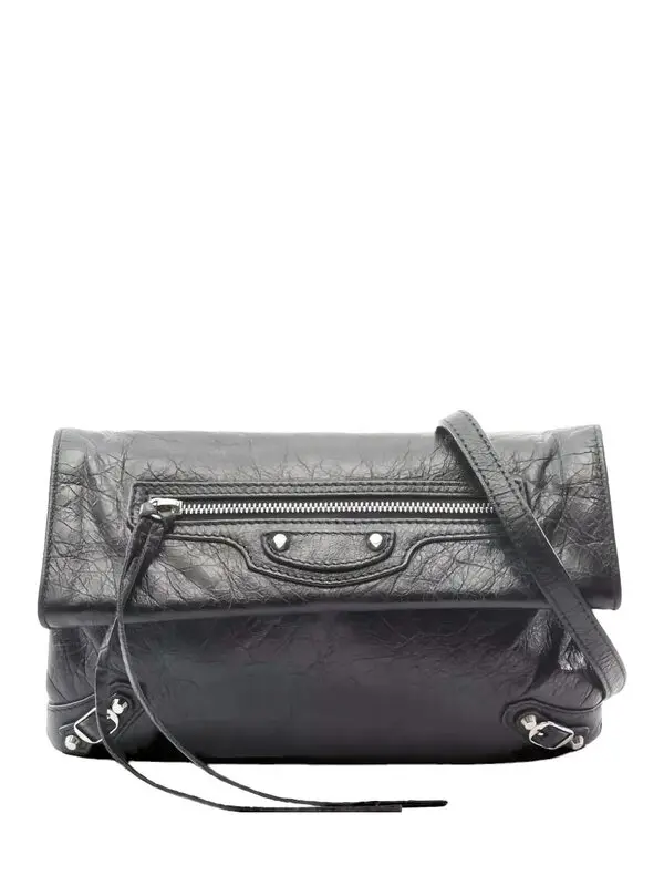 Balenciaga 2010s Mini Classic Envelope Strap Shoulder Bag - Black
