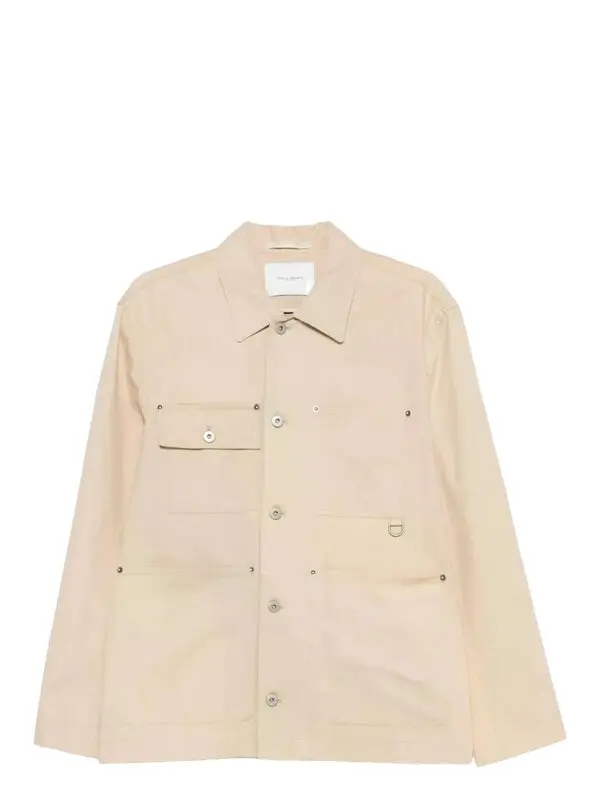 PAOLO PECORA Buttoned Pocket Overshirt - Neutrals