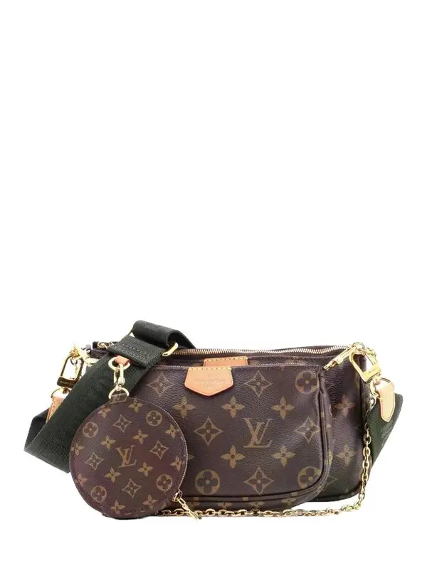 LOUIS VUITTON Multi Pochette Accessoires Monogram Canvas Crossbody Bag - Brown