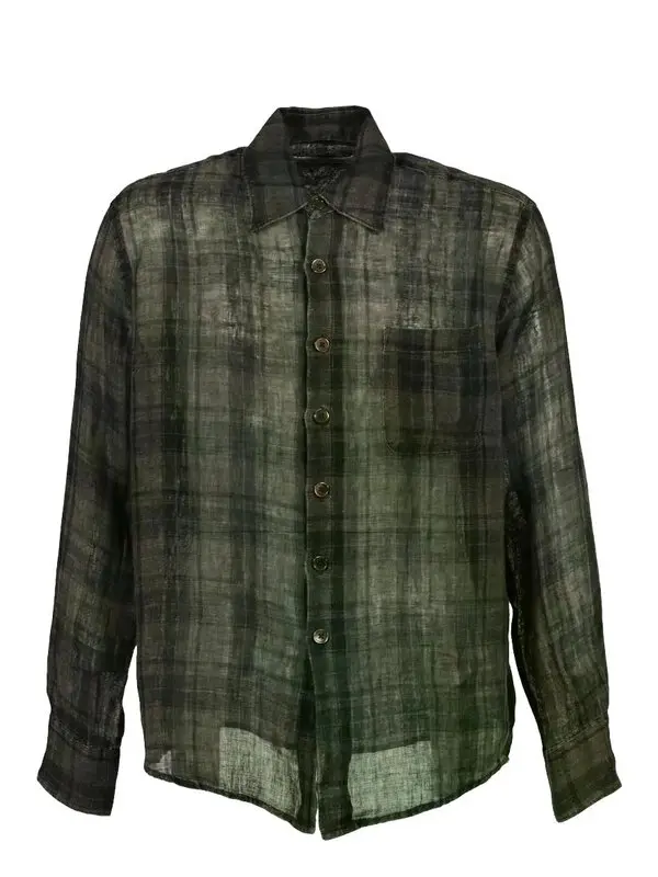 Our Legacy Above Checked Pocket Shirt - Black