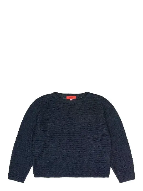 Eckhaus Latta Crew-neck Long-sleeve Sweater - Blue