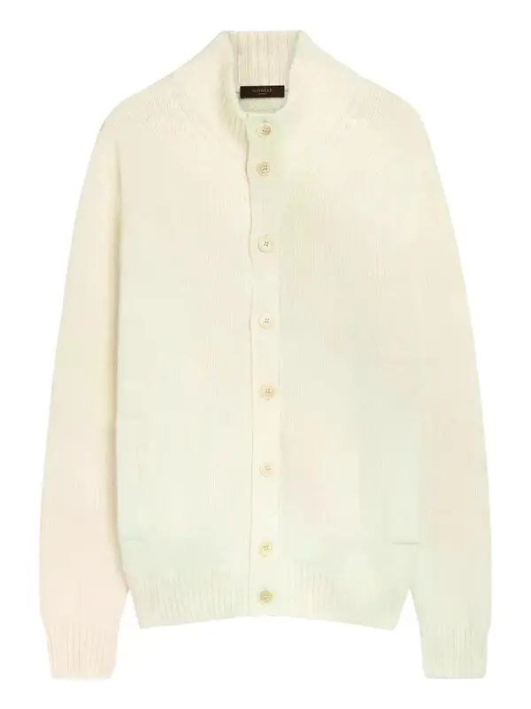 SLOWEAR Ribbed Cotton Cardigan - Neutrals
