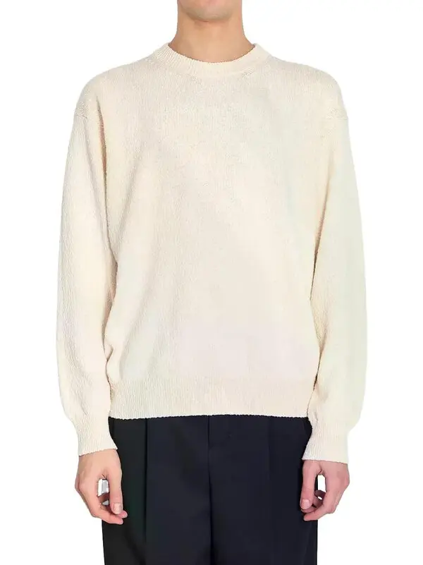 ROBERTO COLLINA Crew Neck Sweater - Neutrals