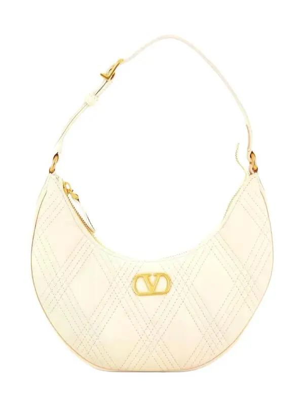 Valentino Garavani Quiltie 67 Mini Hobo Bag - Neutrals