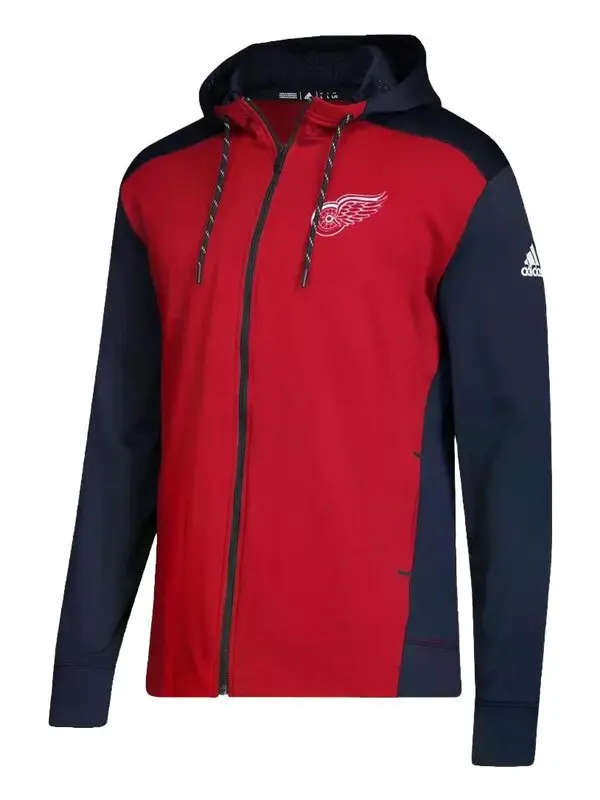 Adidas Zip-up Hooded Jacket - Red