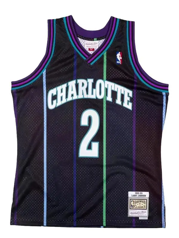 Mitchell & Ness Hornets Larry Johnson Reload Vest - Black