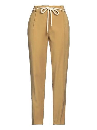 MANILA GRACE Tapered Twill Pants - Camel