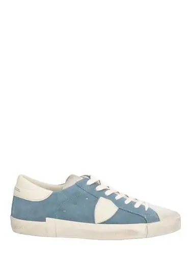 Philippe Model Low-top Leather Sneakers - Slate Blue
