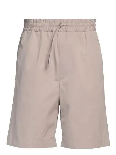 LARDINI Cotton Poplin Shorts - Beige