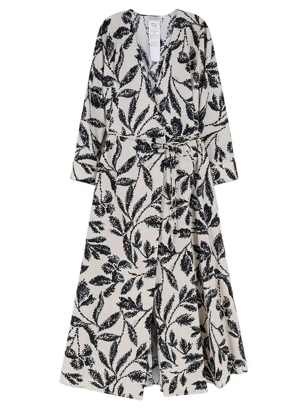 Max Mara Printed Cotton Camino Dress - Beige