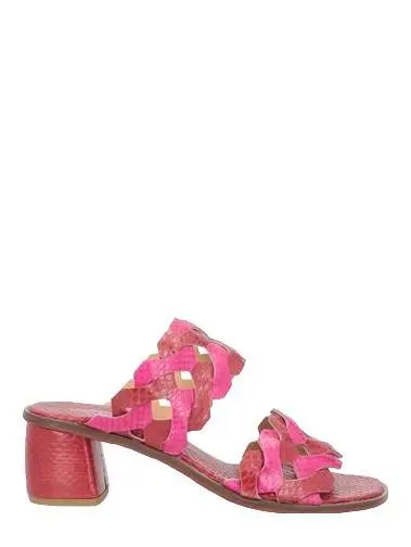 Malìparmi Leather Sandals - Magenta