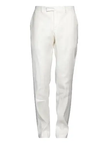 LARDINI Tapered Solid Color Trousers - Off White