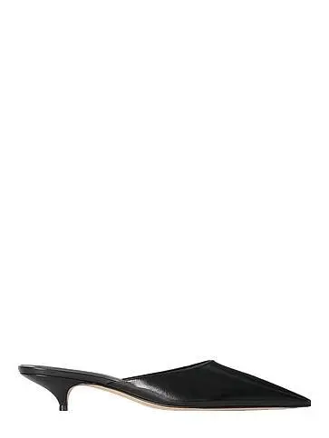 THE ROW Lissa Kitten Mule - Black