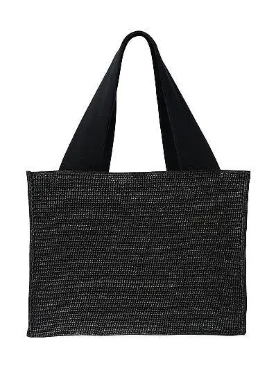 THE ROW Loretta Raffia Tote Bag - Black