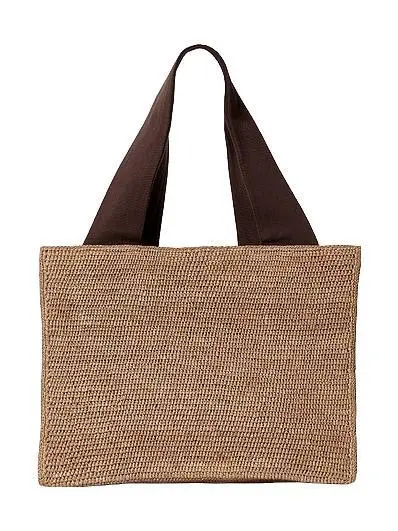 THE ROW Loretta Raffia Tote Bag - The