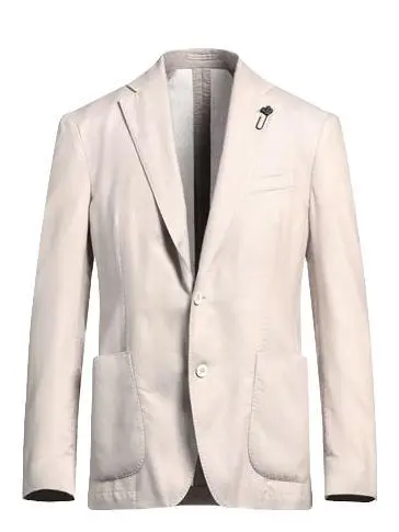 LARDINI Blazer Size Tencel, Wool - Beige