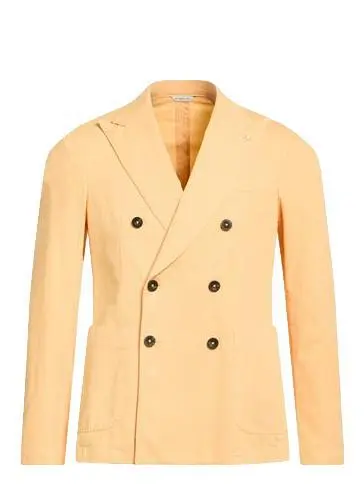 MANUEL RITZ Woven Double-breasted Blazer - Yellow